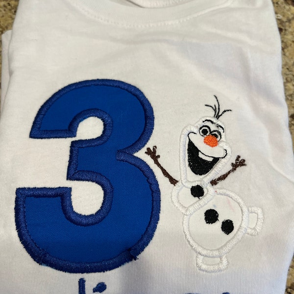 Frozen Olaf Boys 1st Birthday Shirt. Perfect for Photograhpy, Birthday ...