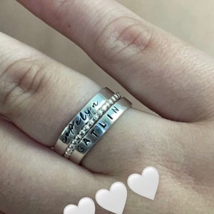 Script Name Ring Sterling Silver Personalized Rings - Etsy