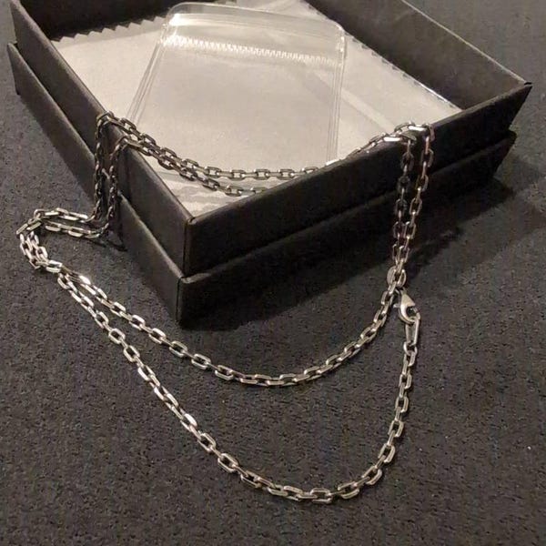 Gothic Chain Skeleton Chain Skull Chain Bone Neckalce 925 Sterling ...