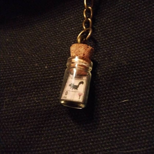 INSCRYPTION Necklace Card in a Bottle Squirrel Black Goat Boulder ...