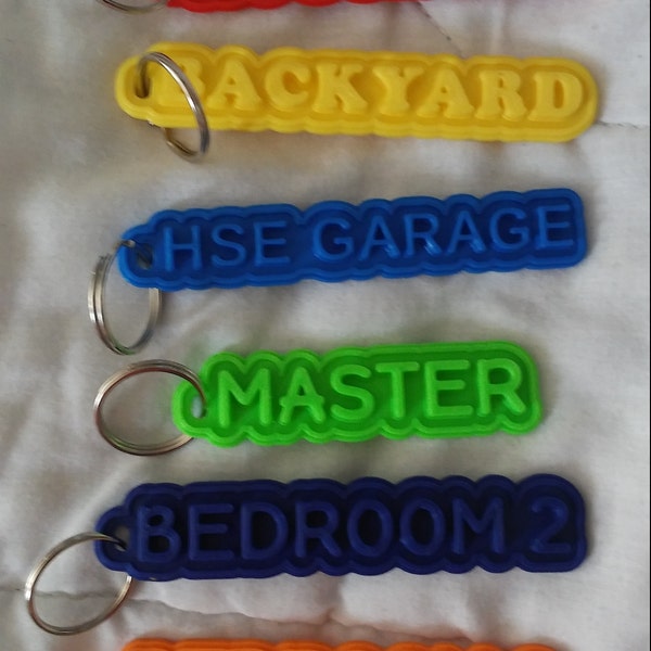 Personalized Keychain, 3D Printed to Your Custom Specifications ...