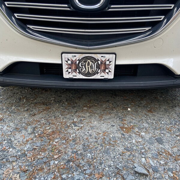 Personalized Monogram License Plate • Monogrammed License Plate ...