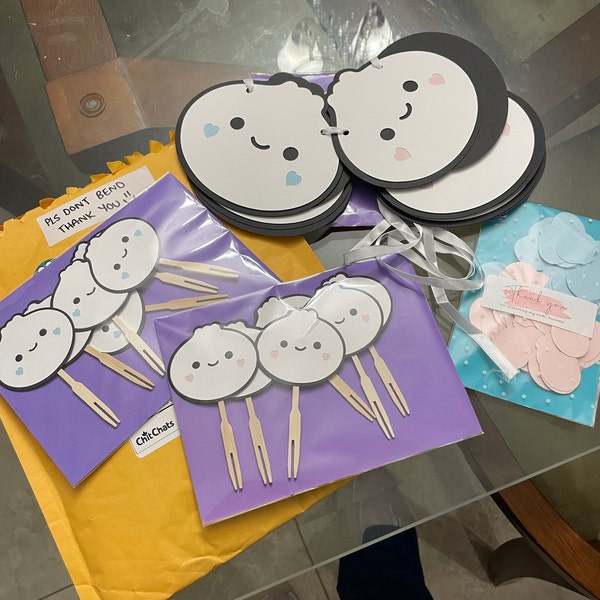 Dumpling Banner for Bao Baby Shower Decorations, Kawaii Bao Dimsum ...
