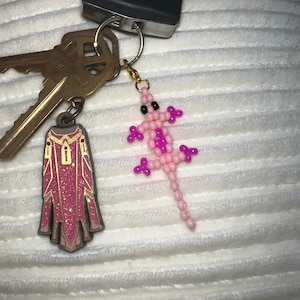 Beaded Possum Charm Keychain - Etsy