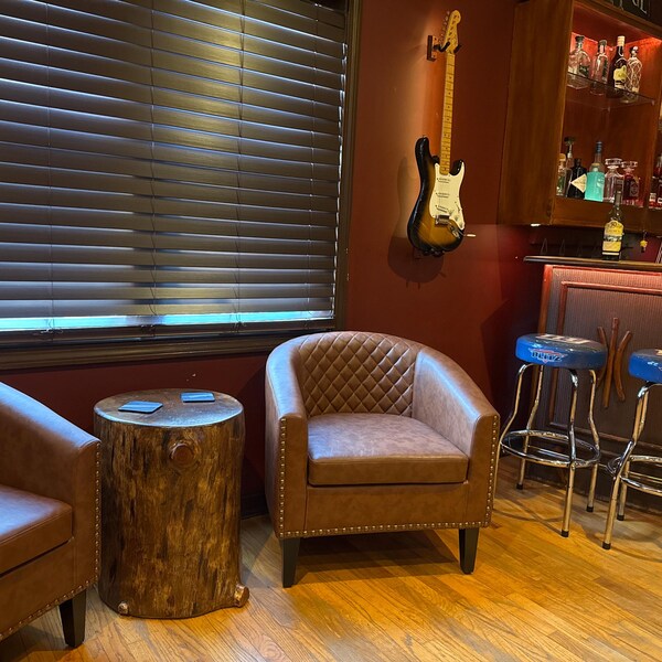 Tall 22" Stained Lodgepole Wood Stump Tables - Etsy