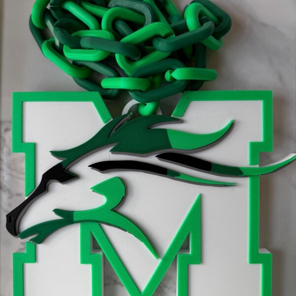 Custom 3D Turnover Oversized Fan Chain MVP Player of Game All Sport ...