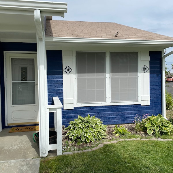 Chevron Wood Shutters, Cedar Shutters, Cottage Shutters, Rustic ...