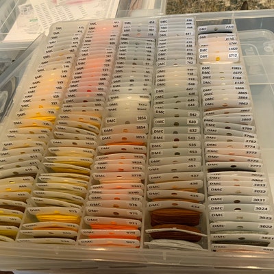 DMC Thread Labels Organize Your Bobbins With Large Font Number Stickers ...