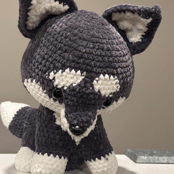 Crochet Dog Pattern Bobo the Husky Puppy Plushie. Amigurumi Dog Pattern ...