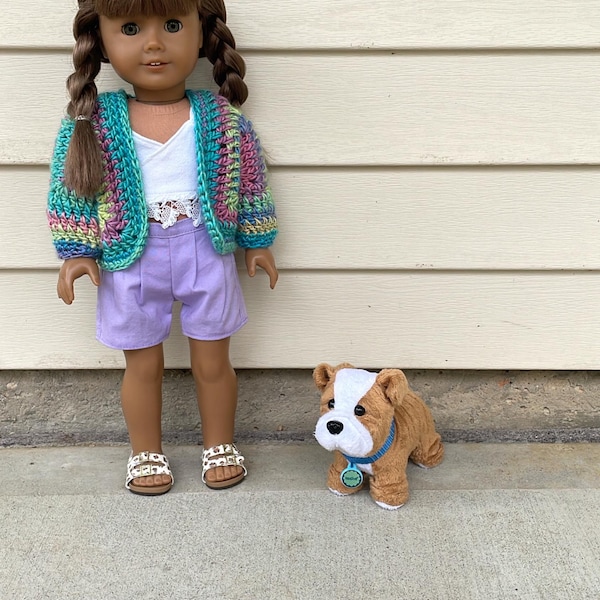 Crochet Cardigans for 18in Dolls - Etsy