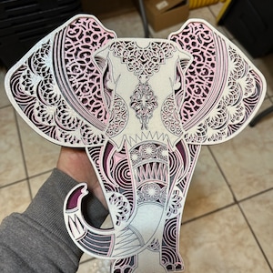 Multilayered Laser Cut File MANDALA Glowforge and Layered Cutting File ...