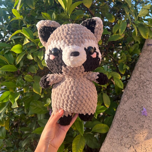 Crochet Pattern - Chocho the Raccoon, Cute, Soft Toy, Handmade ...