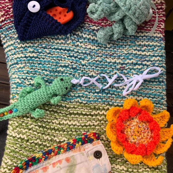 Crochet Pattern- No Sew Lizard Fidget Toy, Crochet Keychain, 3 Fidgets ...