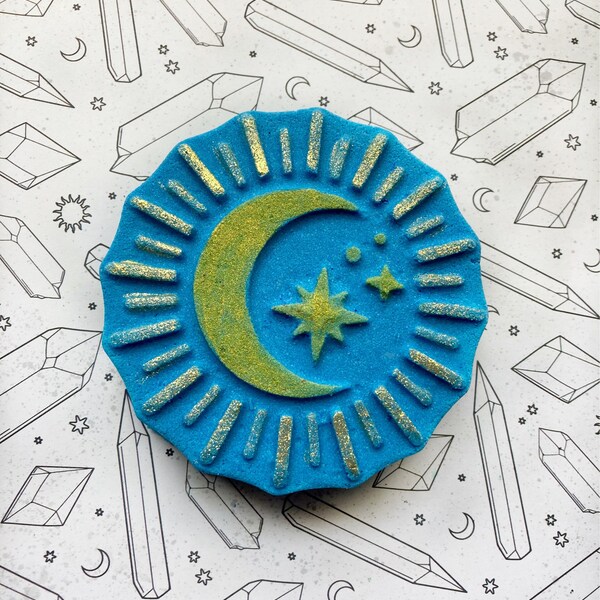 Celestial Moon Mold | Bath Bomb Mold | Soap Mold | Wax Mold | Plastic ...