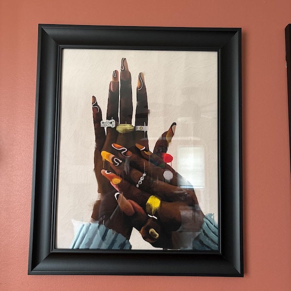 Black Hands Art | Black Art | Print Poster | Print Poster | Wall Art ...