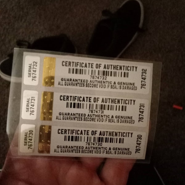 Certificate of Authenticity - Trading Card DIY Kit - // Card Not ...