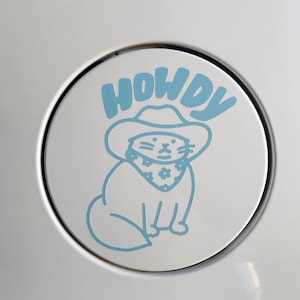 Howdy Cute Cat Cowboy Tote Bag Reusable Shopping Bag Eco - Etsy