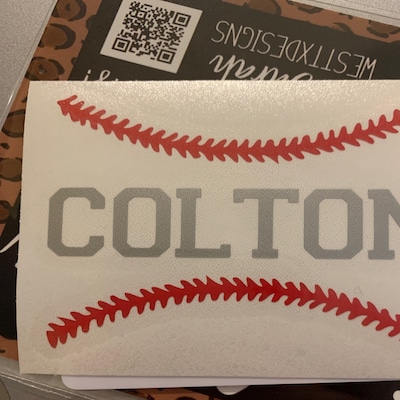 Baseball Decal Personalized Baseball Sticker Decal for Baseball Player ...