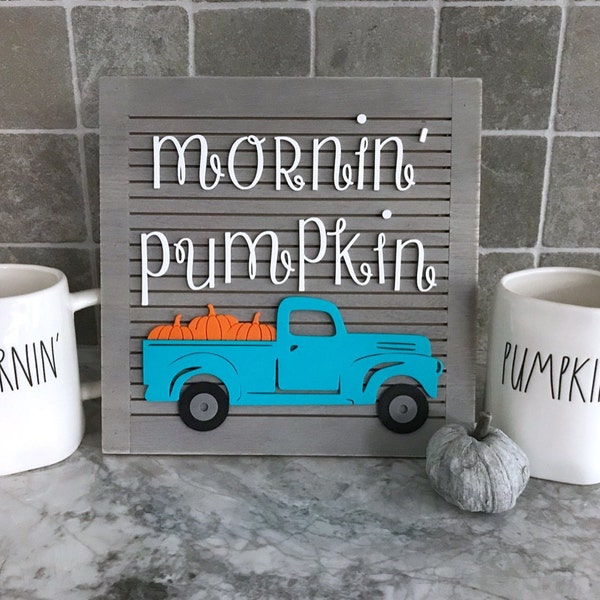 Fall Truck With Pumpkins for Letterboards and Feltboards - Etsy