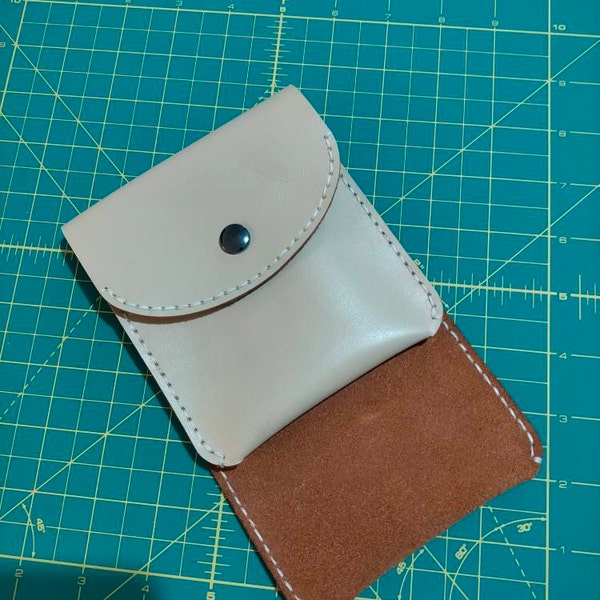 Minimalist Leather Coin Pouch Pattern PDF, SVG, Coin Purse Template Pdf ...