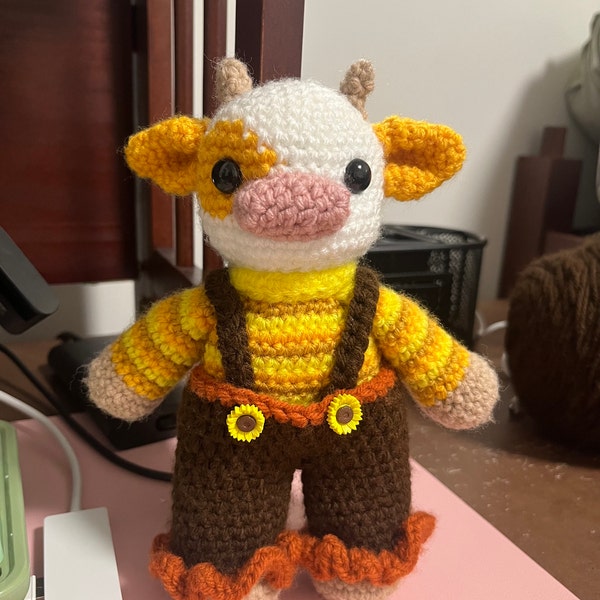 Sunflower Cow ~ Crochet Pattern - Etsy