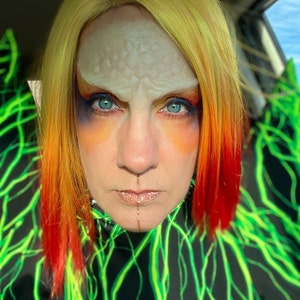 Dragon Brow Forehead Silicone Prosthetic Mermaid Gill Tiara Scale ...