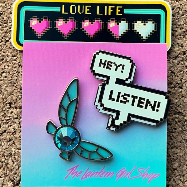 The Legend of Zelda - Hey Listen! Navi Pin Set! - Etsy