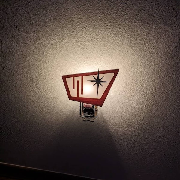 Mid Century Modern "starlite" Night Light | Retro Decor | Atomic Era ...