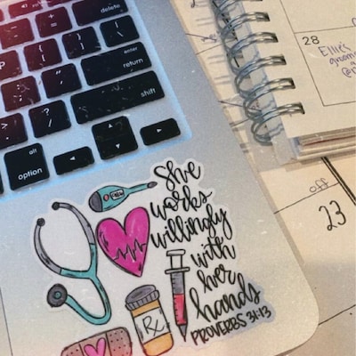 Nurse Sticker Nursing Laptop Sticker Sticker Collector Vinyl Car Decal ...