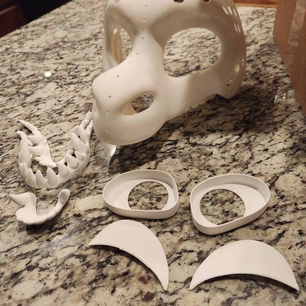 Triangle Dragon | Dragon Fursuit Headbase | 3D Printed in PLA | Furry ...