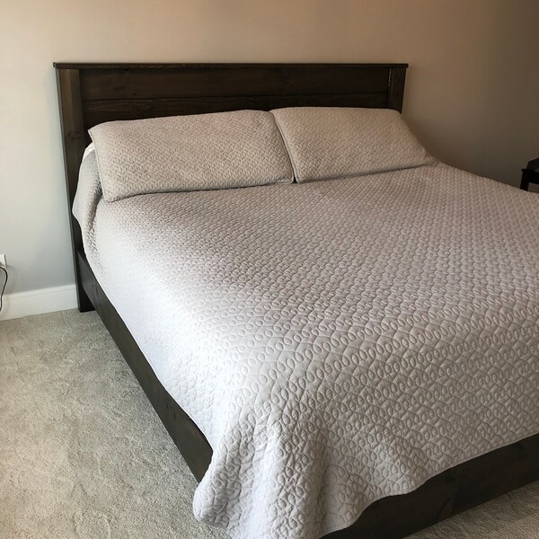 Torched Farmhouse Platform Bed Frame - Full - Solid Wood/handcrafted in ...