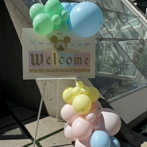 Printable Pastel Mickey Balloons, Disneyland Baby Shower Stand up Prop ...
