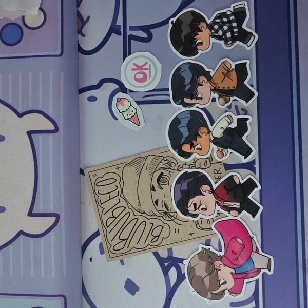 KINNPORSCHE the Series Running Chibi Stickers - Etsy