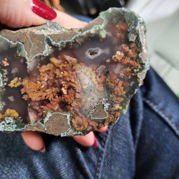 Amazing Landscape Plume Agate Stone .rare Plume Agate Rough, Agate ...
