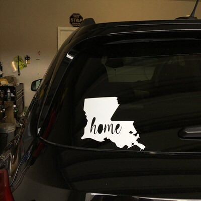 Louisiana State Vinyl Decal Home State LA New Orleans Bayou - Etsy