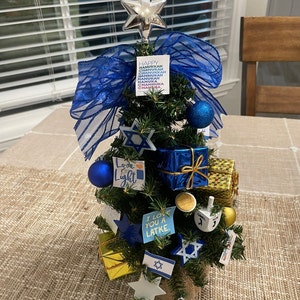 Chanukah Bush / Hanukkah Themed 24 Christmas Tree - Etsy