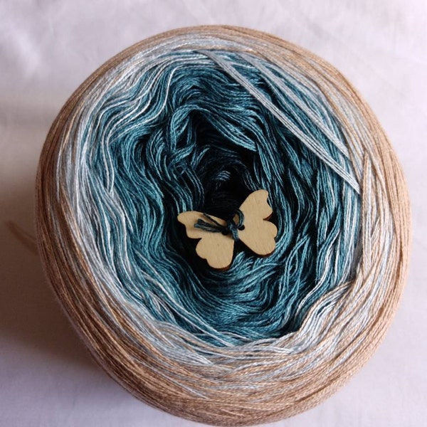 3 Ply, Gradient Cake Yarn, Ombre Yarn Cake, Color Change Yarn, Ombre ...