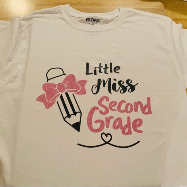 Little Miss Second Grade PNG SVG, Back to School Svg Png, Girls Shirt ...