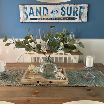 Coastal Farmhouse Wall Decor Rustic Chic Beach House Sign - Etsy