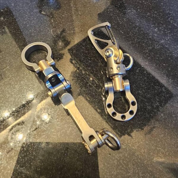 Titanium Shackle Carabiner Keychain / Edc Gear - Etsy
