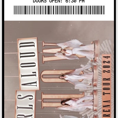 Girls Aloud 2024 Tour Ticket Concert Show Pass Surprise Gift Reveal ...