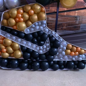 Sneaker From Balloons Shoe Mosaic From Balloons Decor Ideas - Etsy