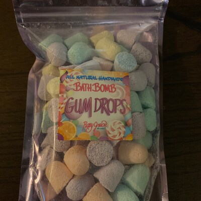 Bath Bomb Gum Drops, Bath Bombs for Kids, Natural Bath Bombs, Bath Bomb ...