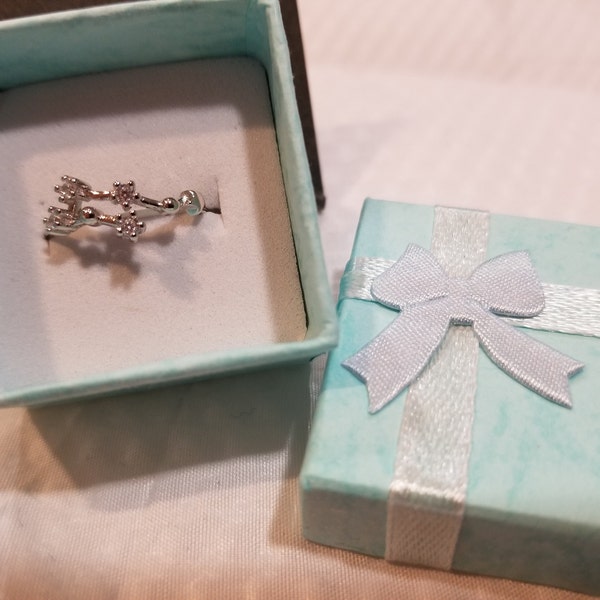 Gemini Ring Sterling Silver Zodiac Ring Celestial Horoscope ...