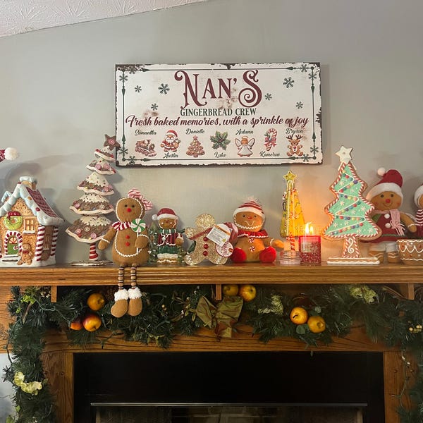 North Pole Bed and Breakfast Sign, Farmhouse Christmas Wall Decor, Rustic Santa Holiday Sign ...