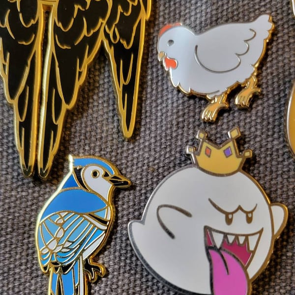King Boo Glow in the Dark Hard Enamel Pin - Etsy