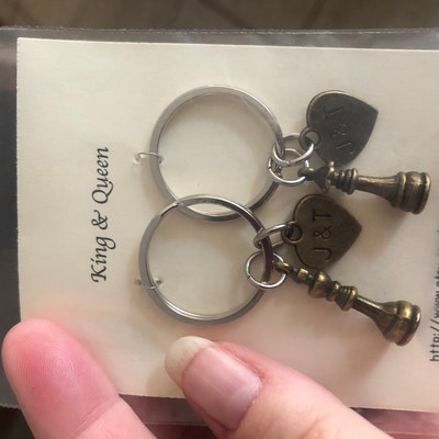 Bronze Compass Keychain Couples 8th Year Anniversary Gift - Etsy