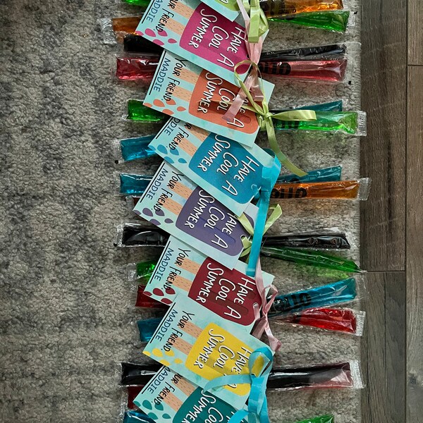 Have a Cool Summer Freeze Pop Freezer Ice Pops Printable Tags for End ...