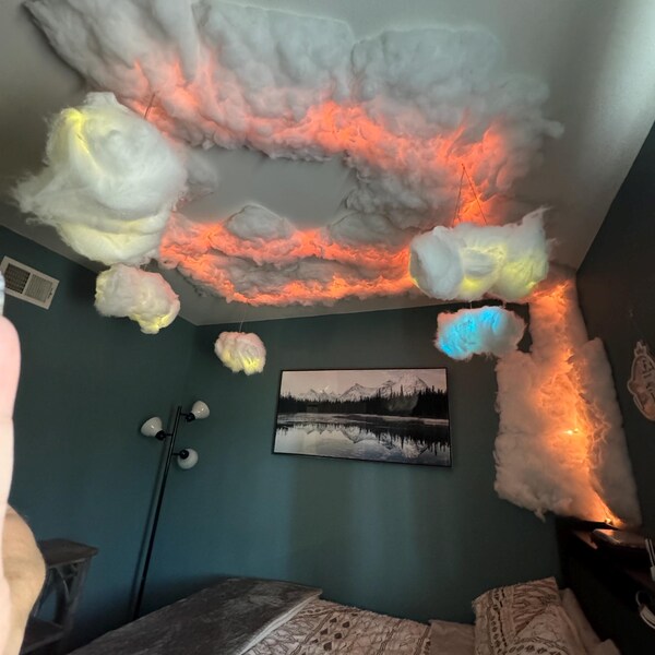 Cloud Wall Panels With Smart LED Lights | Soundproof, Alexa Compatible ...