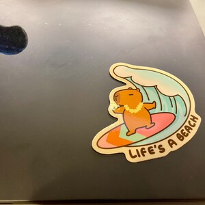 Capy Rizz, Capybara Sticker, Cute, Funny, Fun Sticker, Waterproof ...